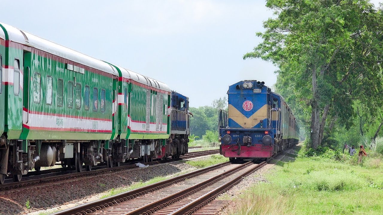Rare Capture- Maitree BR Rake crossing with Maitree IR Rake ...