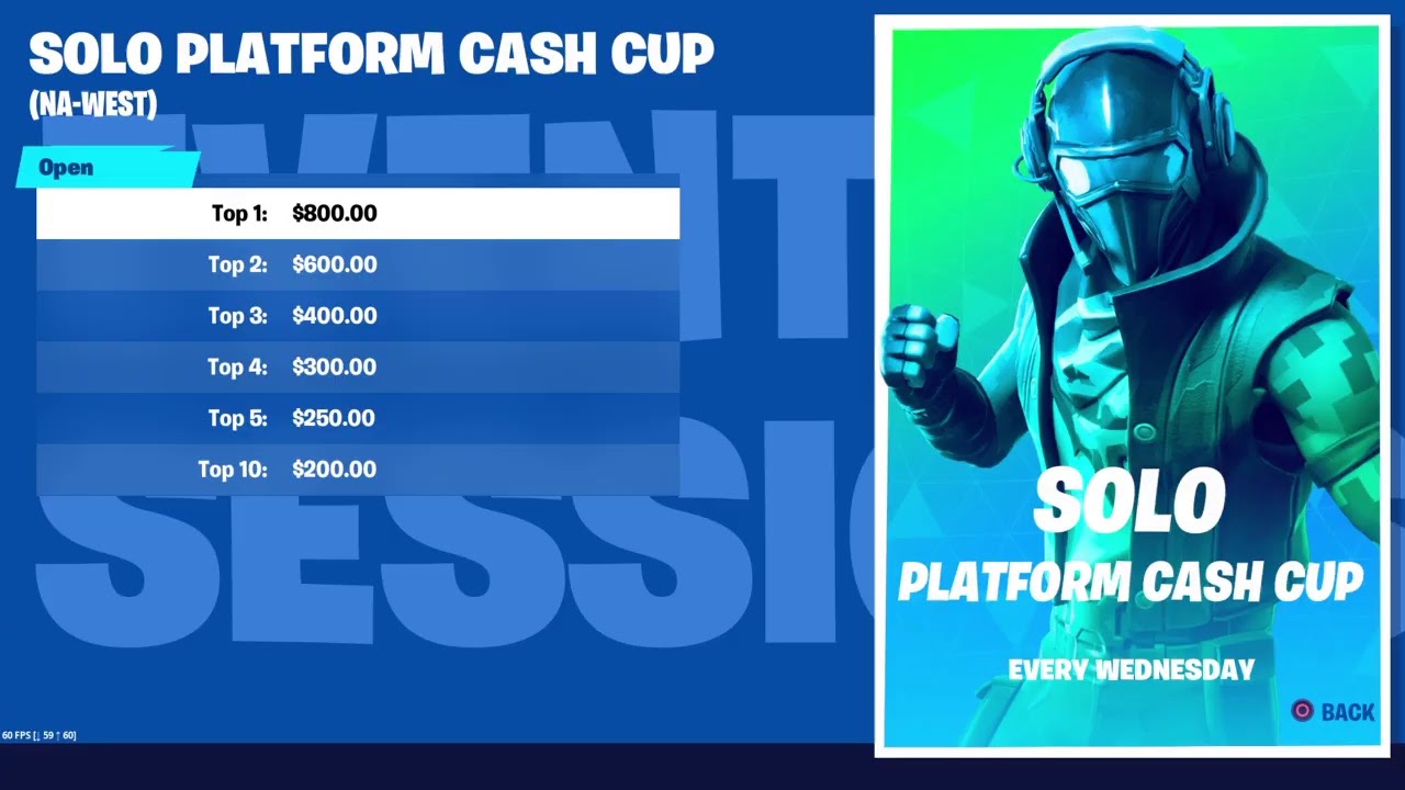 FORTNITE SOLO PLATFORM CASH CUP LIVE!!! - YouTube