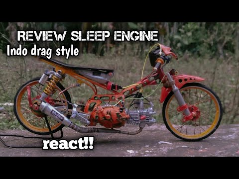 REVIEW MINIATUR MOTOR DRAG SLEEP ENGINE//Indo drag style - YouTube