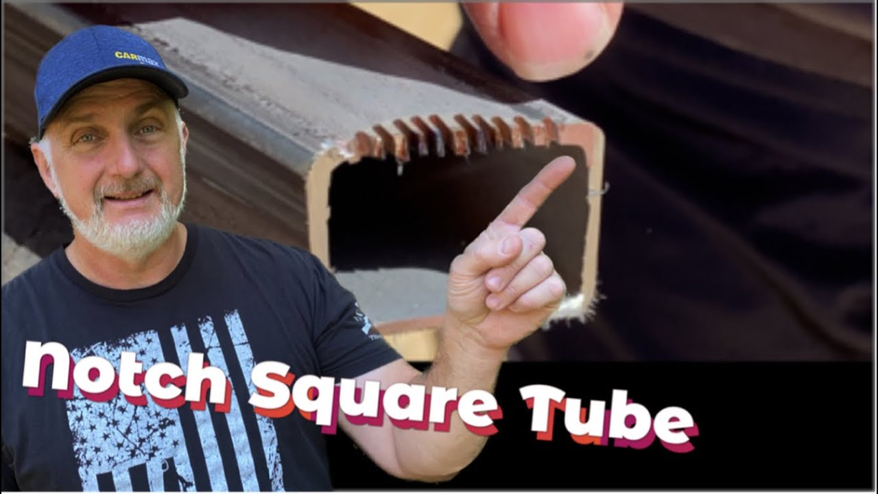 How to Notch Square Tube to Fit Round Tube - YouTube
