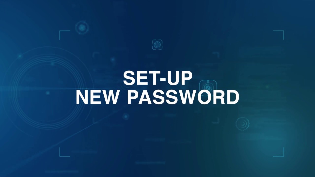 How To SETUP A NEW PASSWORD YouTube How To SETUP A NEW PASSWORD YouTube