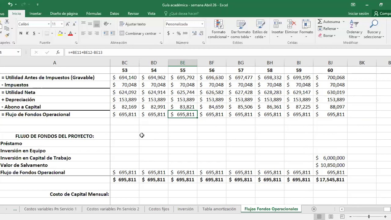 Cálculo de la TIR VPN IR - YouTube