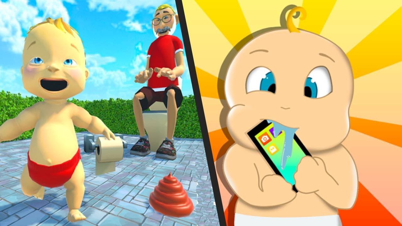 NAUGHTY BOY: DAD PRANK vs BABY PRANK - Satisfying Double Gameplay All ...