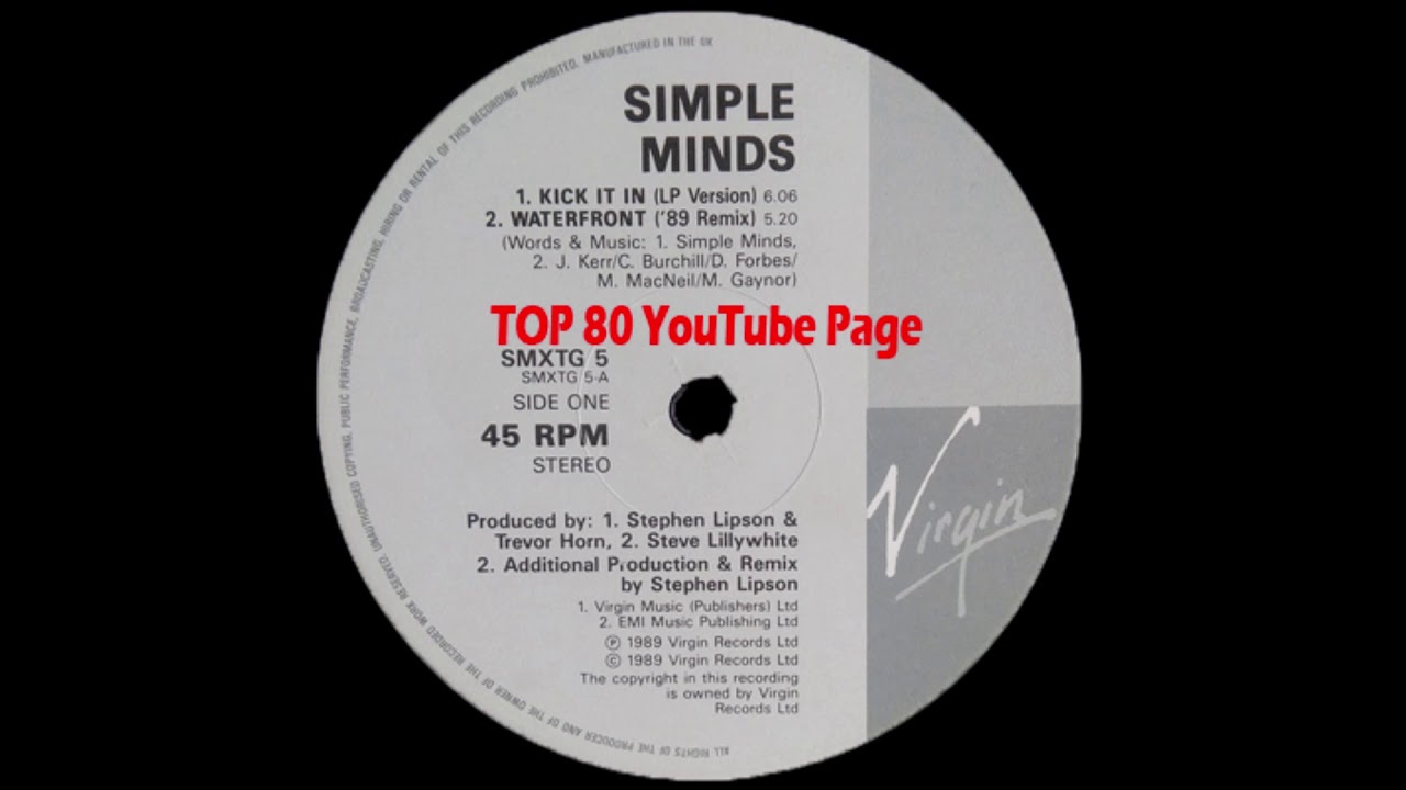 Simple Minds - Waterfront (89' Remix) - YouTube