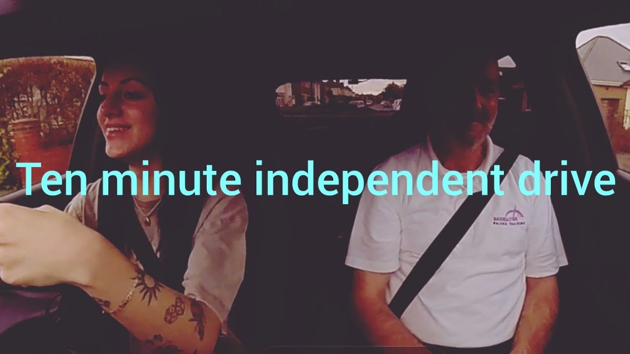 10 minutes of an independent driving lesson - YouTube