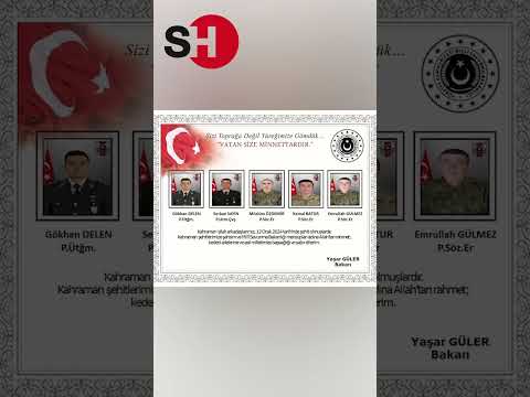 PENÇE KİLİT OPERASYON BÖLGESİNDE ŞEHİT OLAN ASKERLERİMİZ…