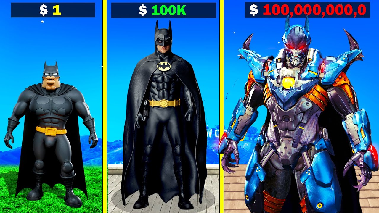 $1 BATMAN to $1,000,000,000 in GTA 5! - YouTube