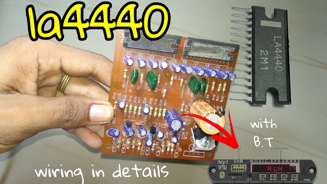 la4440 amplifier circuit wiring||la4440 audio board wiring||how to ...