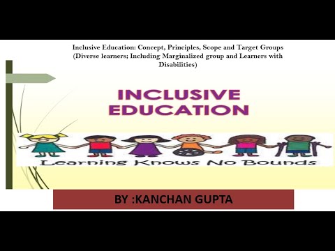 Inclusive Education Target Groups(Diverse learners; Including ...