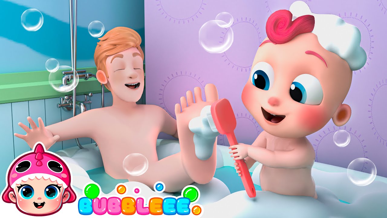 🛁 The Bath Song + MORE | Bubbleee Nursery Rhymes & Kids Songs 🌟 - YouTube