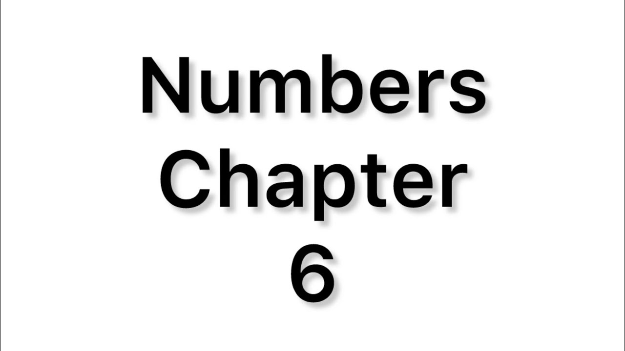 Numbers Chapter 6 - YouTube