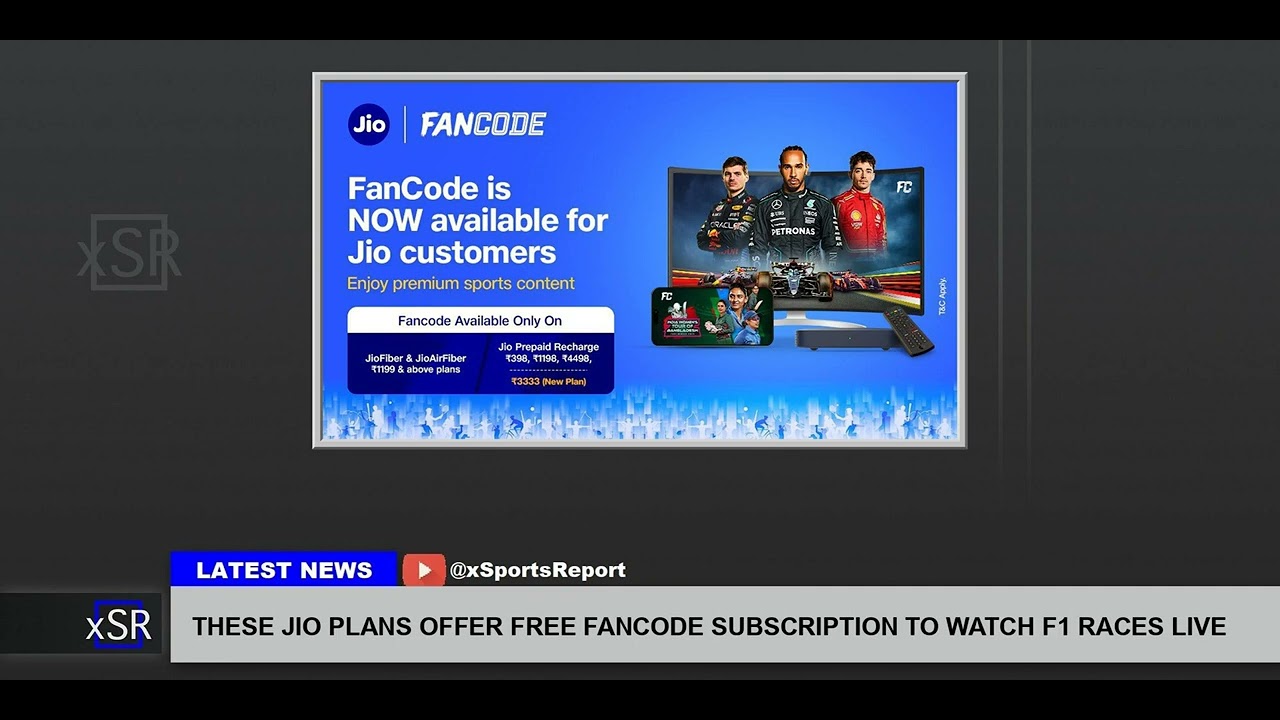 These Jio Plans Offer Free Fancode Subscription To Watch F1 Races Live ...