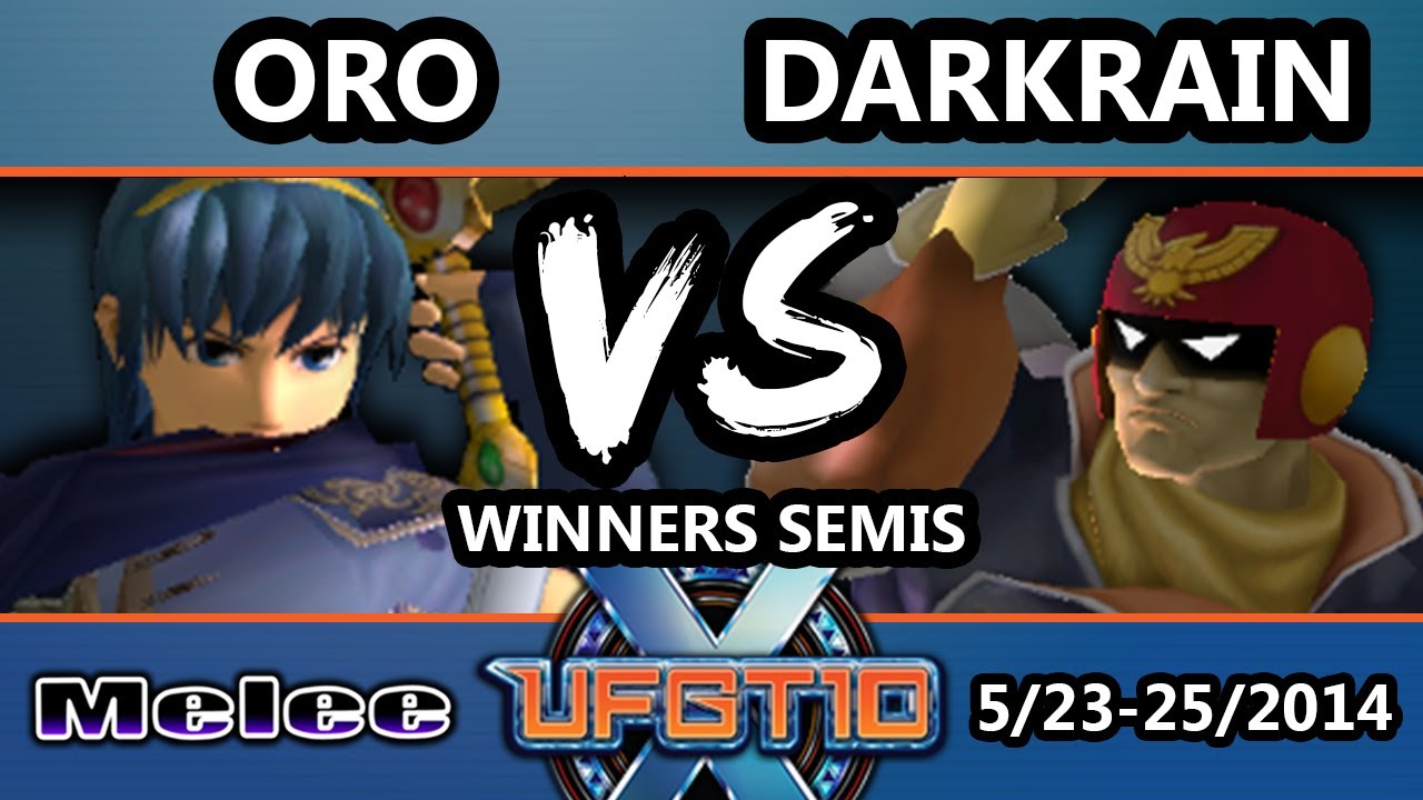 UFGTX - TGG | Oro (Marth) Vs. Darkrain (Captain Falcon) SSBM Winners Semis - Smash Melee - YouTube