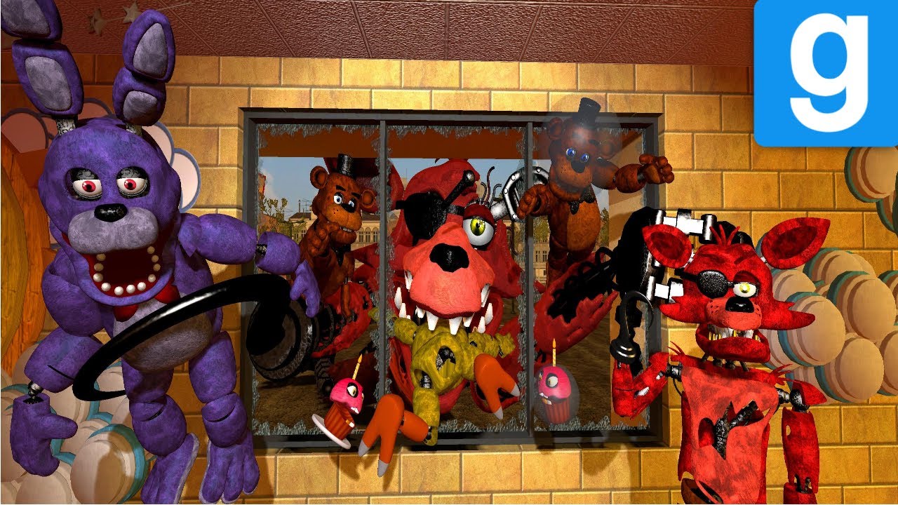 Gmod Fnaf foxy .exe invades. - YouTube