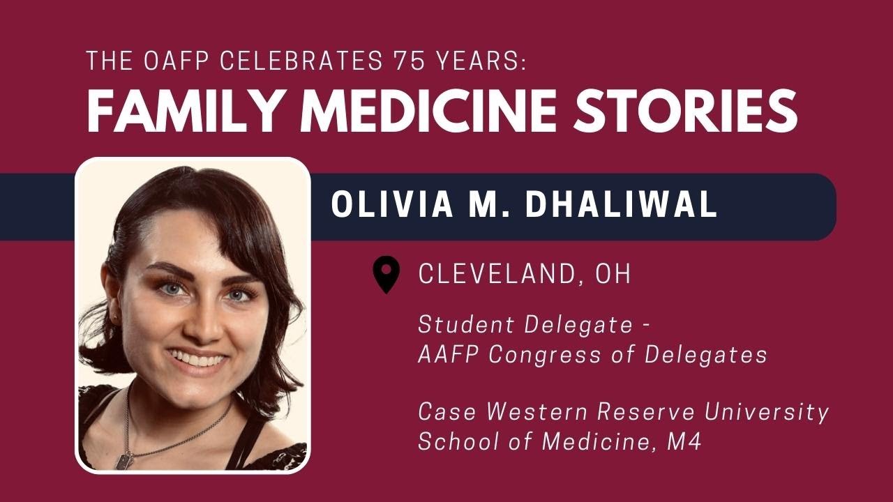 Olivia M. Dhaliwal - Family Medicine Story - YouTube