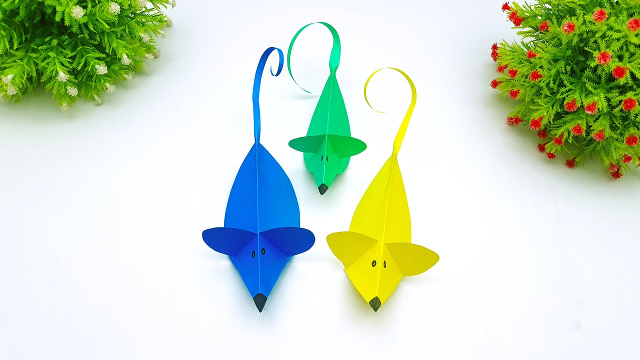 Paper Rat Making Tutorial - Paper Toy Making Ideas - Paper Crafts - YouTube