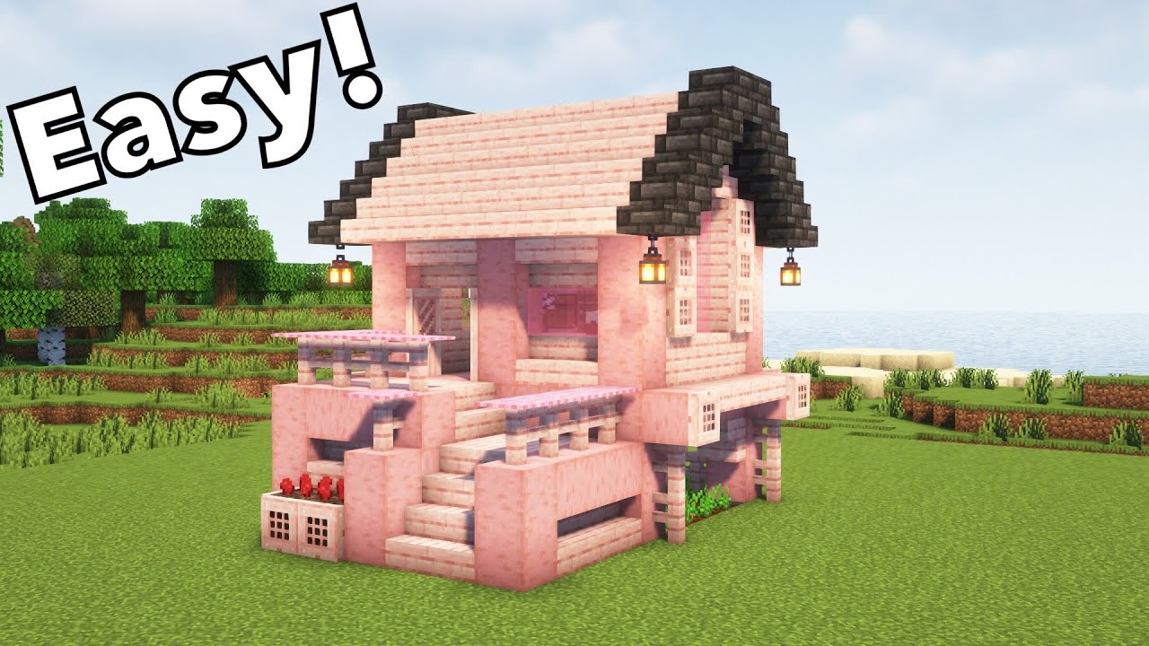 Minecraft Ultimate Cherry Wood House Tutorial🏠 - YouTube