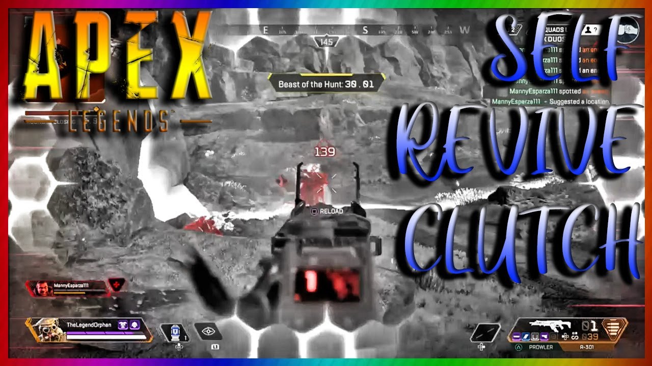 Apex Legends - Self Revive Clutch! - YouTube