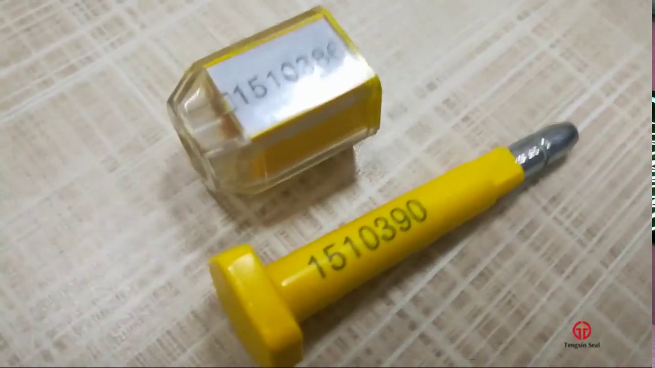 High security seals lock with number TX-BS205 - YouTube