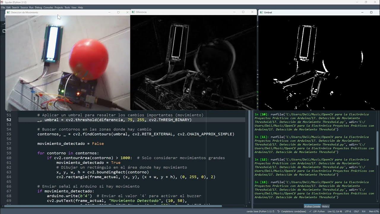 🚨 Detector de Movimiento con Cámara y Arduino Python + OpenCV! @AprendamosconScorpionSecurity 🔔 ...