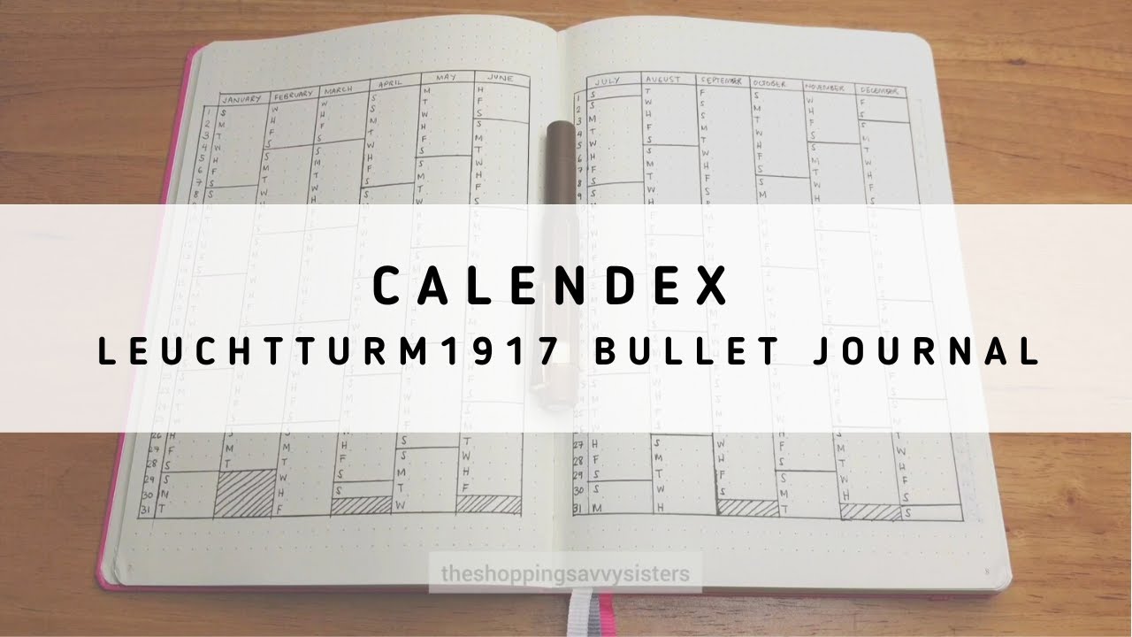 Calendex × Leuchtturm1917 Bullet Journal - YouTube