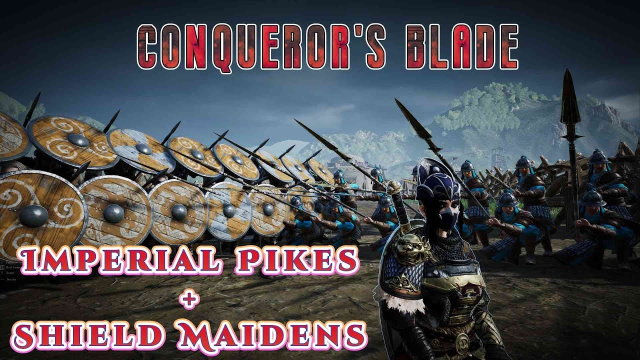 Conquerors Blade - Shield Maiden and Imp Pikes Combo - YouTube