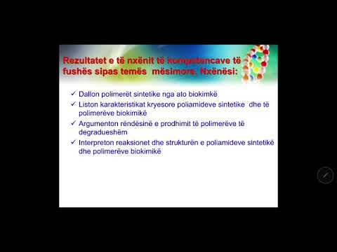 Kimi 12; Tema 1: Poliamidet sintetike; Tema 2: Polimerët biokimikë ...