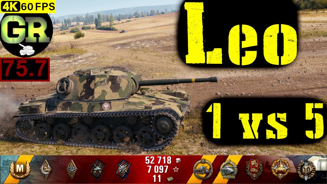 World of Tanks Leo WoT Replay - 8 Kills 3.8K DMG(Patch 1.5.0) - YouTube