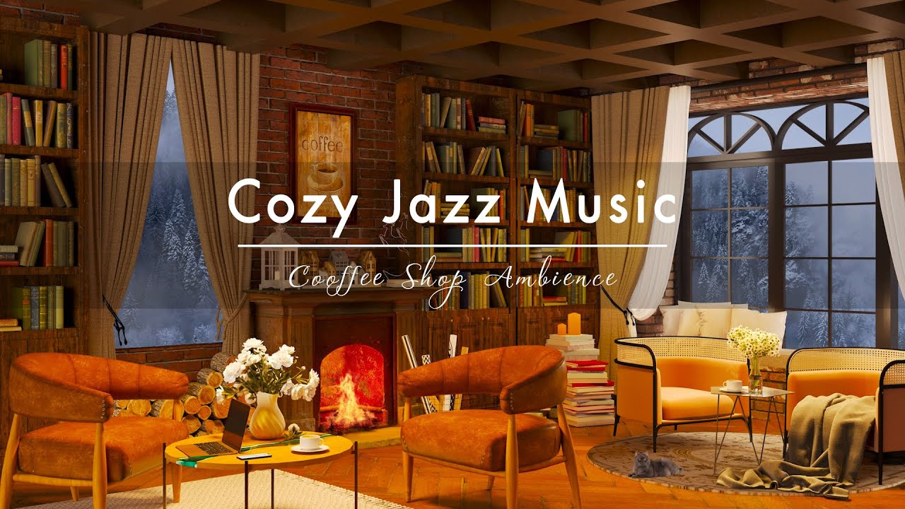 Peaceful Day at Cozy Coffee Shop Ambience ☕ Relaxing Jazz Instrumental ...