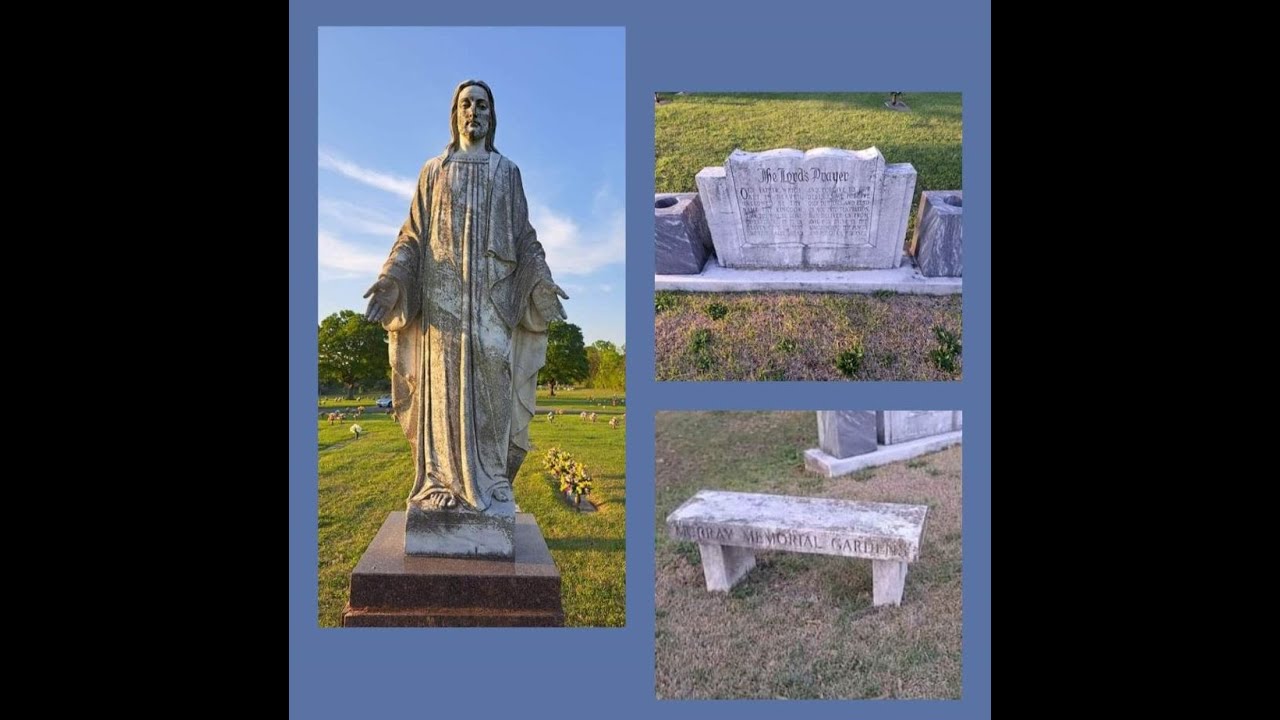 Murray Memorial Gardens Cemetery Bible Monument & Jesus Statue in ...
