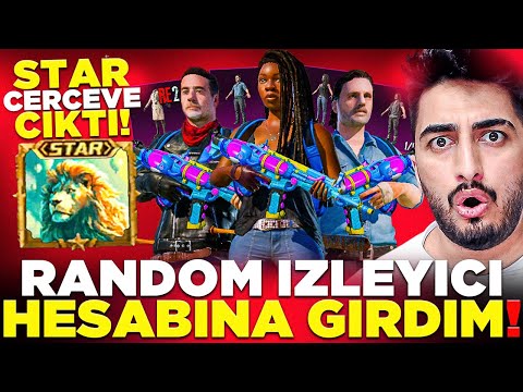 STAR ÇERÇEVELİ HESAP ÇIKTI! 😲 LÜKS RANDOM İZLEYİCİ HESABINA GİRDİM! (EN İYİ HESAP!) - PUBG Mobile