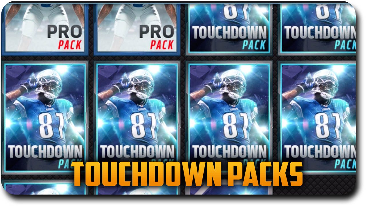 Madden Mobile "Touchdown Packs Bundle Opening " Best Topper? - YouTube