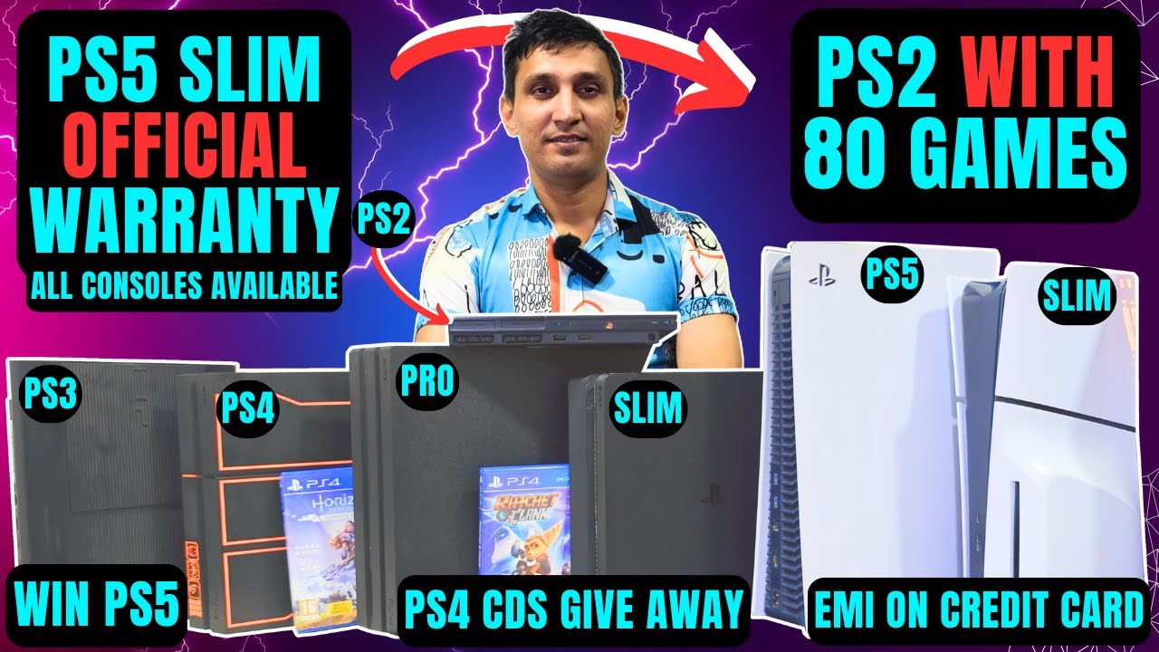 Second Hand PS5 Slim to PS2 with 80 Games & All Game loaded | PS3, PS4 ...