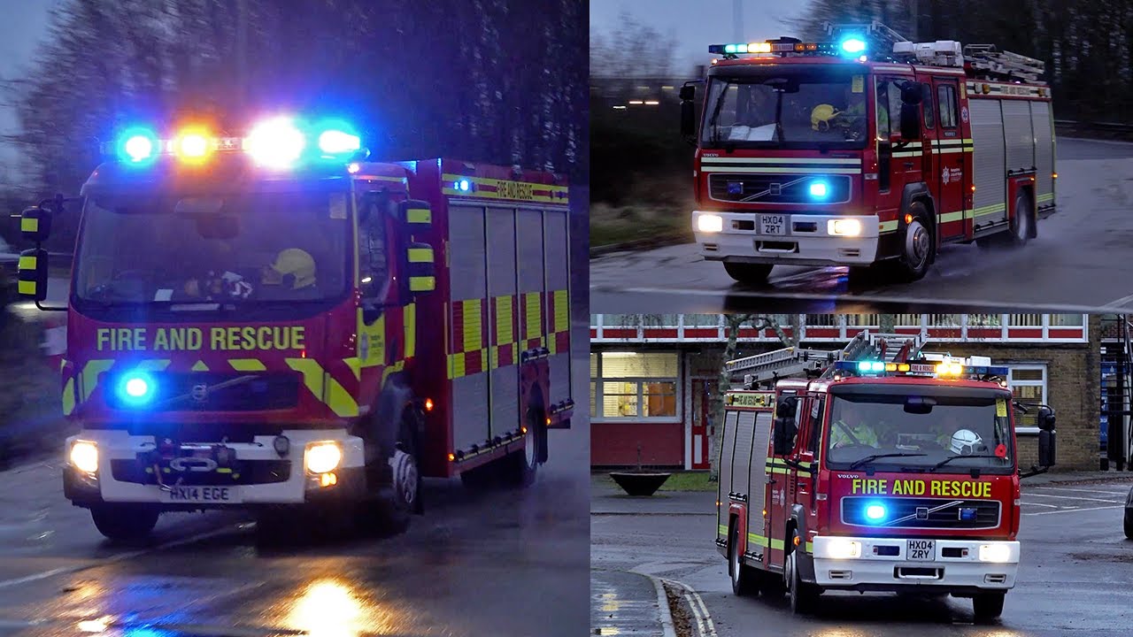 [BULLHORN] Hampshire Fire Engines and Rescue Support Unit Responding to ...