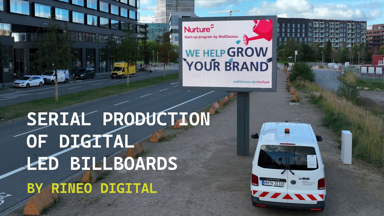 RINEO DIGITAL • Serial production of digital LED Billboards - YouTube