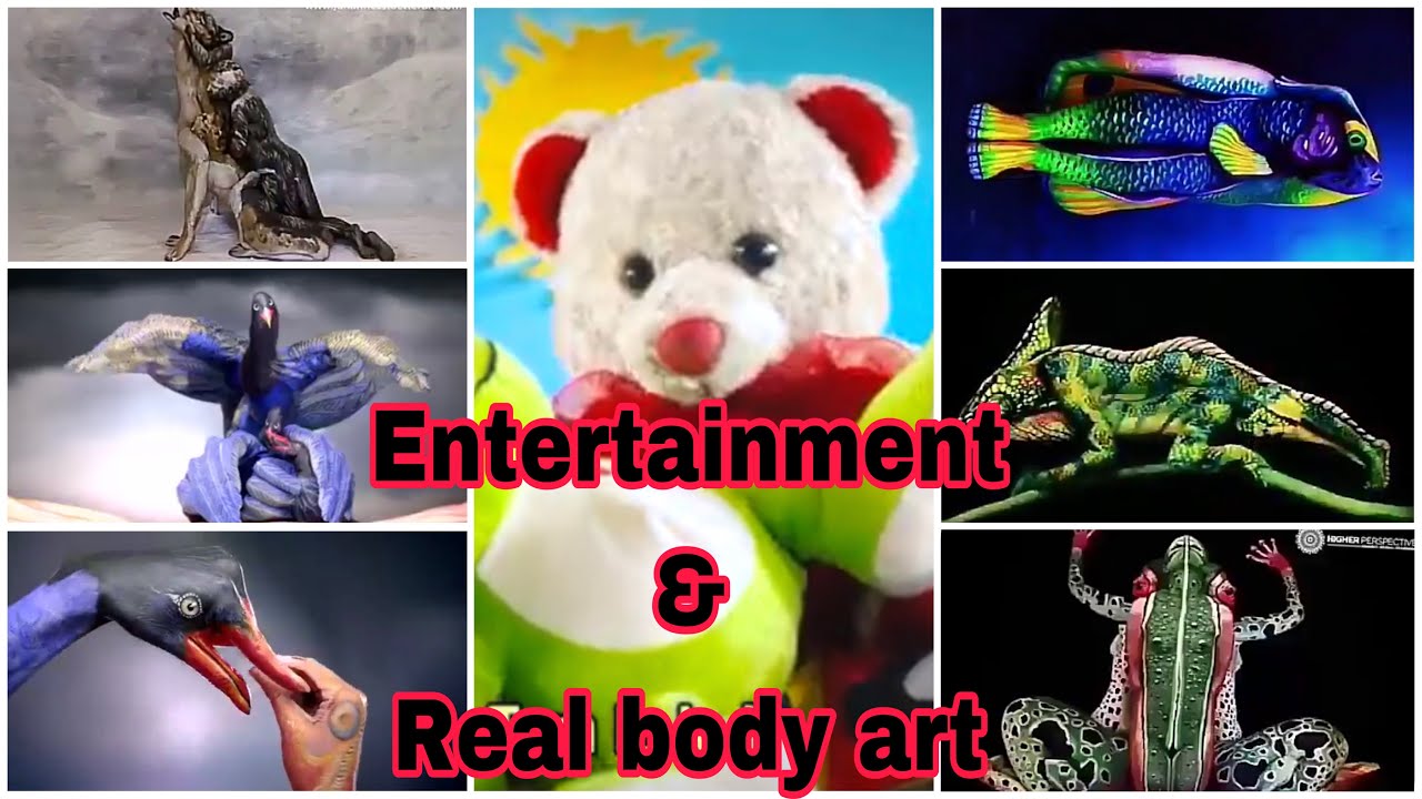 Entertainment and real body art - YouTube