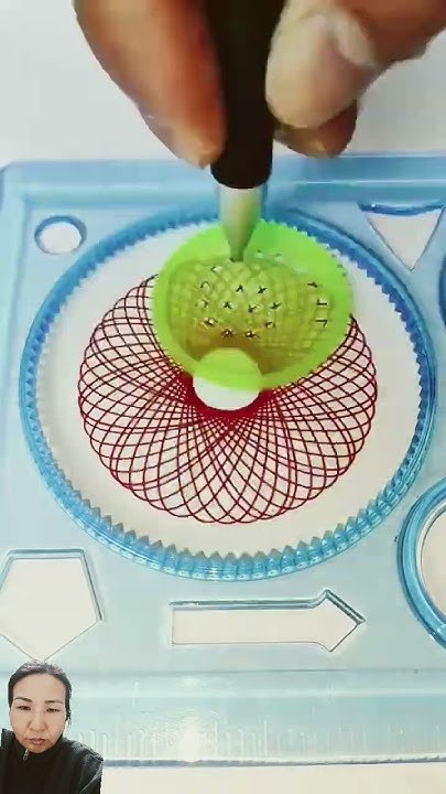 Spirograph, drawing, anti stress, asmr, relaxing, art #shorts# - YouTube