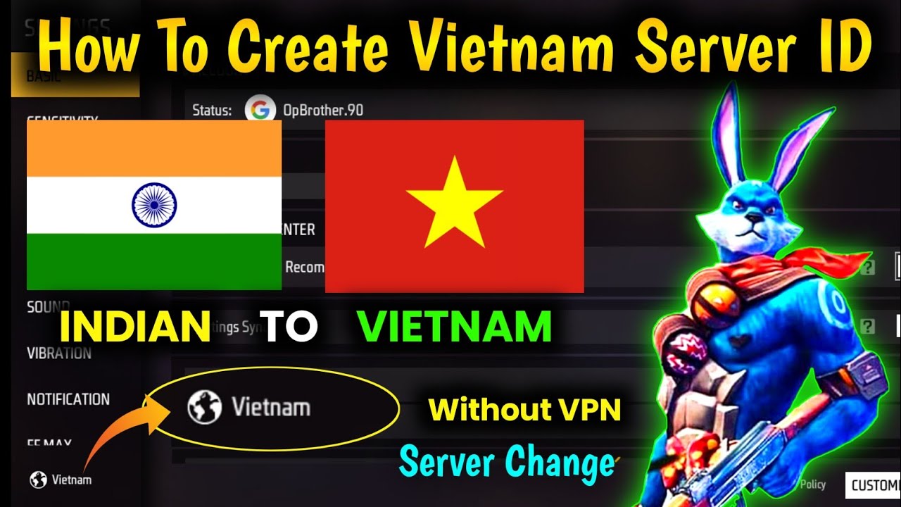 Free Fire Vietnam Server Ki Id Kaise Banaye | How to Make Vietnam ...