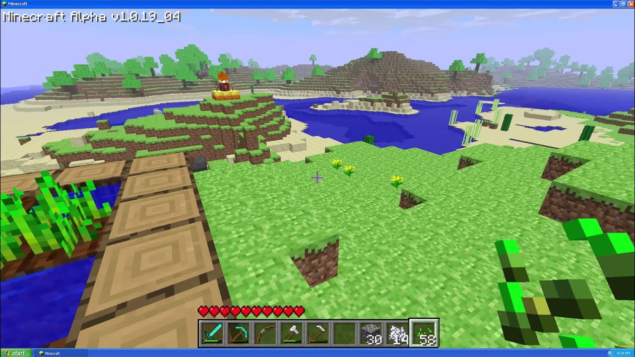 Minecraft Alpha 1.0.19_04 - Entry - YouTube