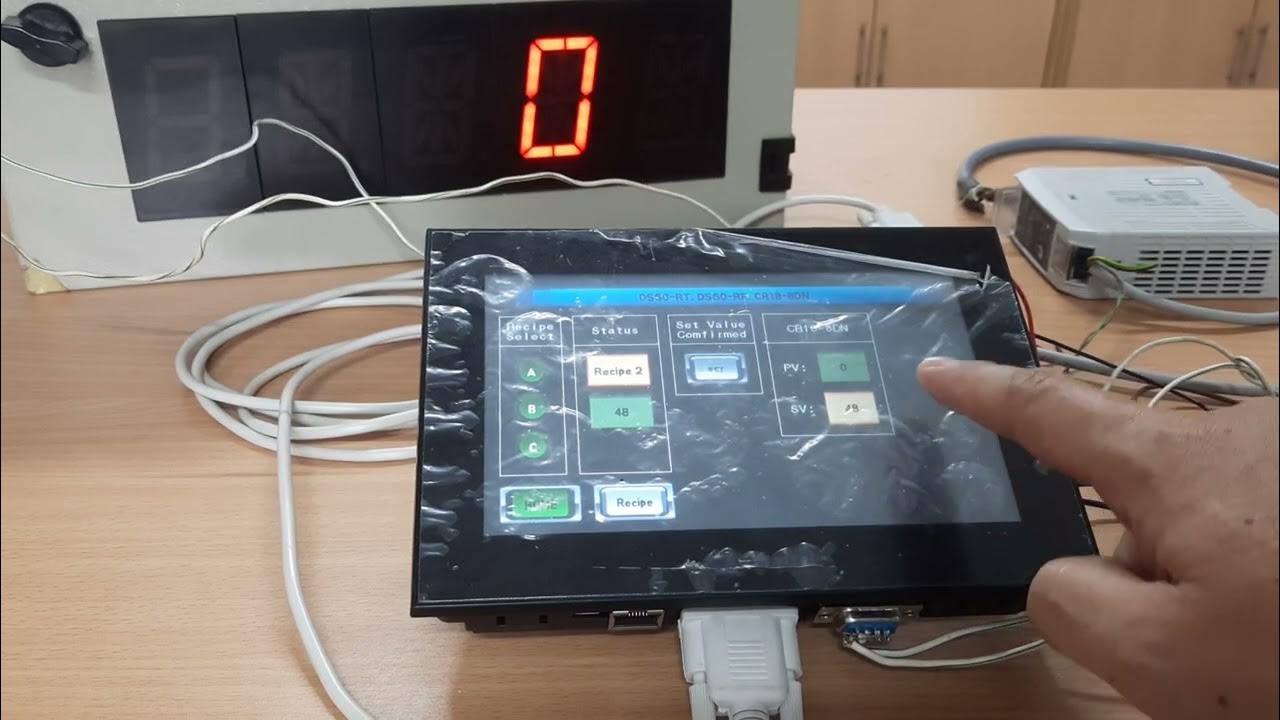 Autonics LP A + DS60+DAQ Master Pro, Realtime data logging - YouTube