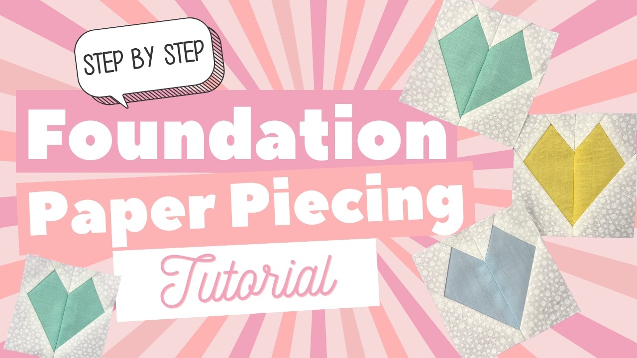 Beginner Foundation Paper Pieced Tutorial | Easy Step by Step FPP - YouTube