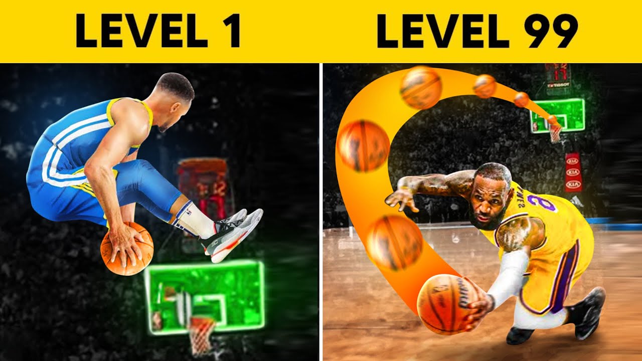Impossible NBA Moments from Level 1 to Level 100! - YouTube