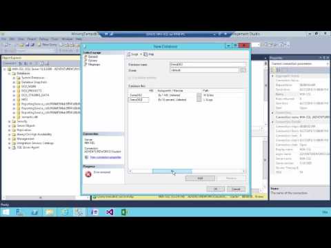 SQL SERVER 2014 - Create DataBase - YouTube