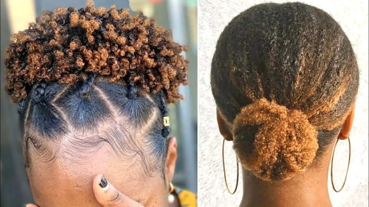 Short THICK 4C Natural Hairstyles 🎀 | Easy & Cute Styles for 4C Hair ...