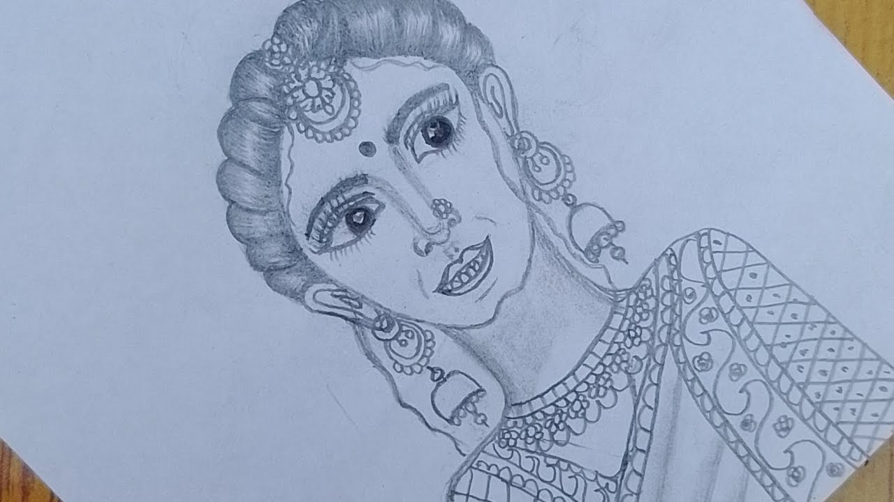 how to draw girl transitional barid for paper || how to draw girl ...