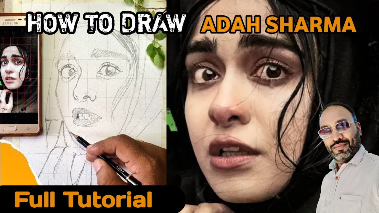 Out Line Drawing Adah Sharma/ Tutorial video/The Kerla story /how to ...