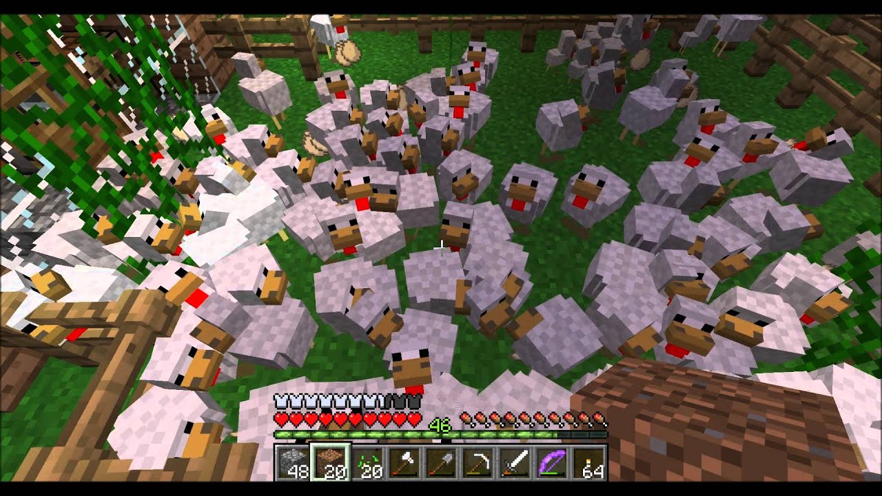 [Minecraft] Les poules affamées - YouTube