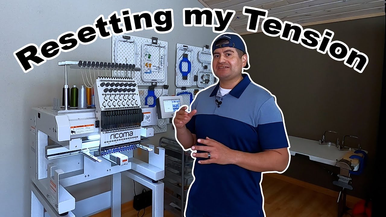 Resetting my Embroidery Machine tension from scratch - YouTube