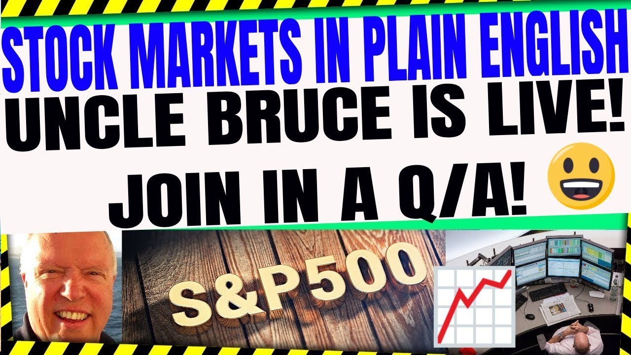 Live Stock Markets With Uncle Bruce! Surprise Sunday Q/A Show 11:15et ...
