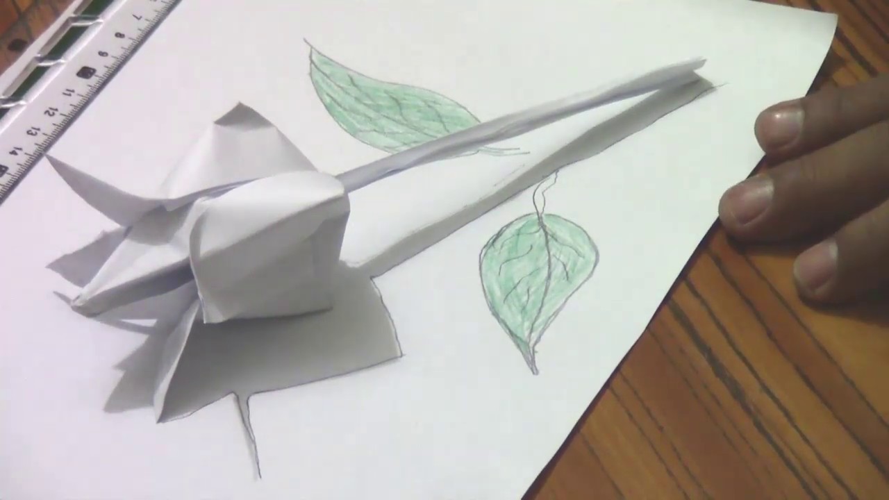 How to make flower by hand art easy - YouTube